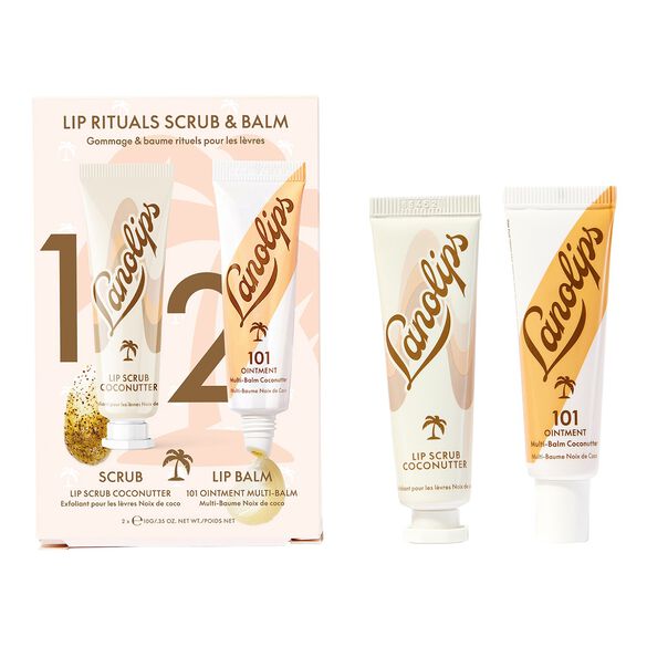 Lip Rituals Scrub & Balm Coconutter – Péče o rty z LANOLIPS ≡ SEPHORA